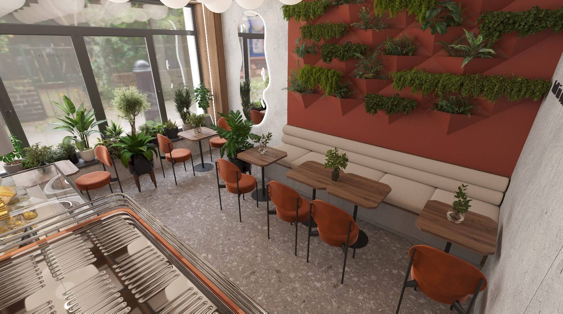 Дизайн проект ресторана в Киеве заказать интерьер под ключ Nsdgroup